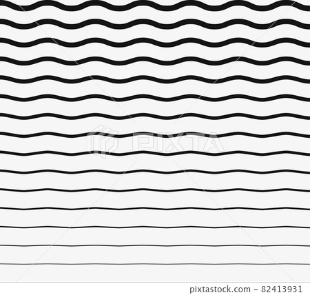 Wavy horizontal lines. Vector illustration,... - Stock Illustration ...