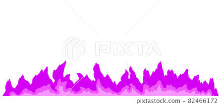 Purple flame line - Stock Illustration [82466172] - PIXTA