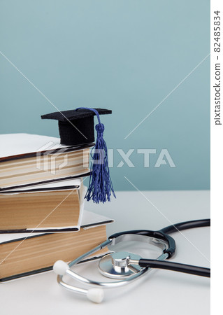 Graduation Cap With Stethoscope