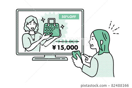 Illustration of anchoring effect - Stock Illustration [82488166] - PIXTA