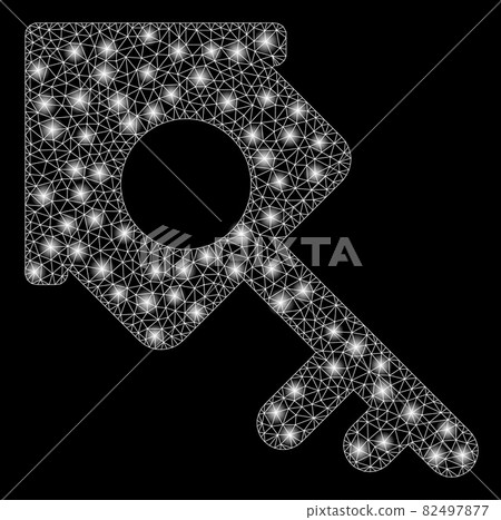 Flare Mesh Network Realty Access with Flare Spots - Stock Illustration ...