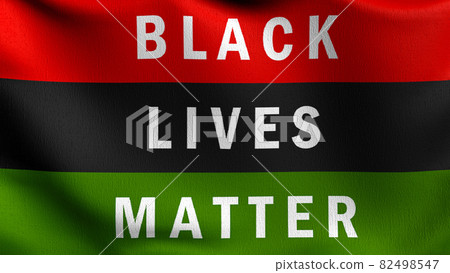 BLM flag or Black Lives Matter flag, Marcus...-插圖素材 [82498547] - PIXTA圖庫