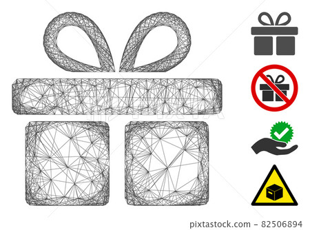 Network Gift Vector Mesh - Stock Illustration [82506894] - PIXTA