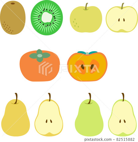 Fruit cross section set - Stock Illustration [82515882] - PIXTA