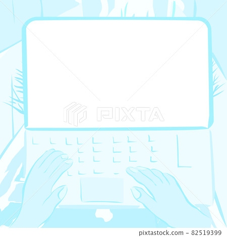 Laptop frame background illustration - Stock Illustration [82519399 ...