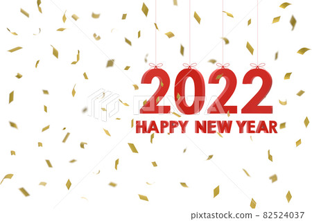 2022 hanging with a rope Concept Happy New Year... - Stock Illustration ...
