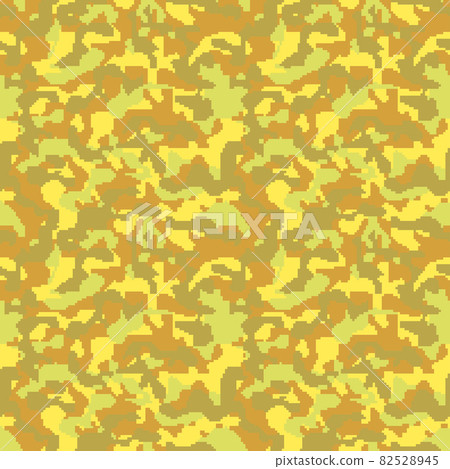 Pattern digital camo yellow pattern square - Stock Illustration ...