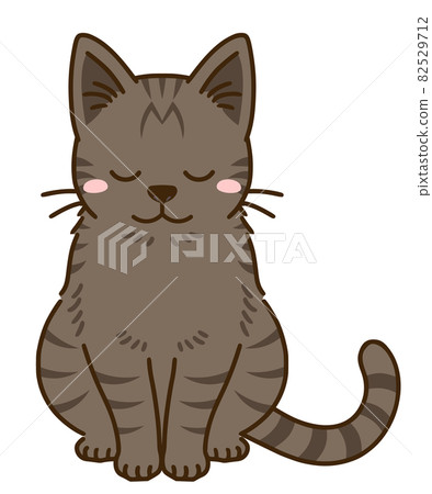 Bowing cat (Kijitora) - Stock Illustration [82529712] - PIXTA
