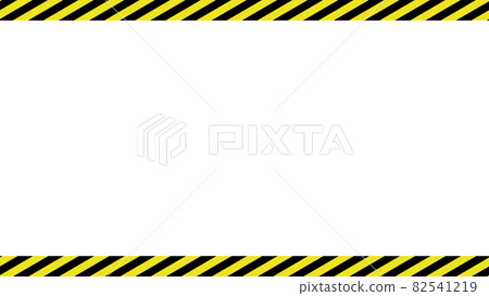 Yellow and black alert frame - Stock Illustration [82541219] - PIXTA