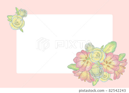 A word message card, light pink, postcard size - Stock Illustration ...