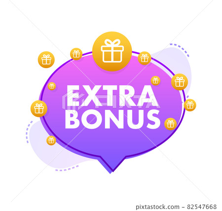 Extra Bonus for promotion design. Surprise... - Stock Illustration ...