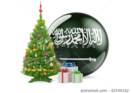 Christmas and New Year in Saudi Arabia,... - Stock Illustration ...
