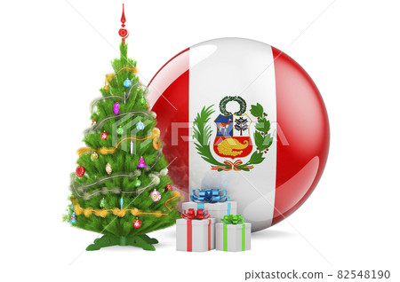 Christmas and New Year in Peru, concept.... - Stock Illustration ...