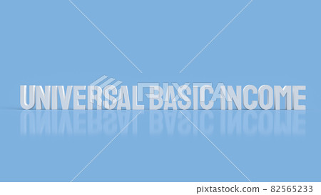 The Ubi or Universal Basic Income is a... - Stock Illustration ...