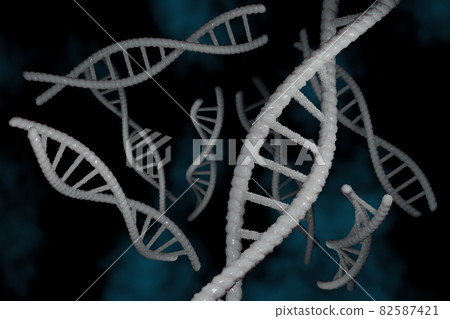 Image of double helix of nucleic acid - Stock Illustration [82587421 ...