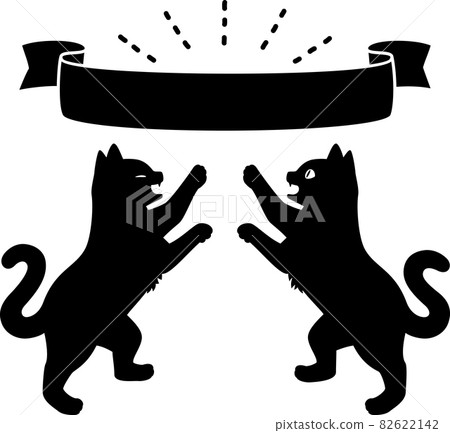 Cat crest style illustration - Stock Illustration [82622142] - PIXTA