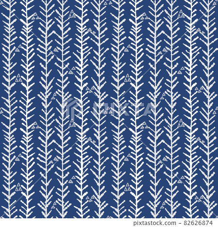 Tree branch style striped pattern seamless pattern - Stock Illustration ...
