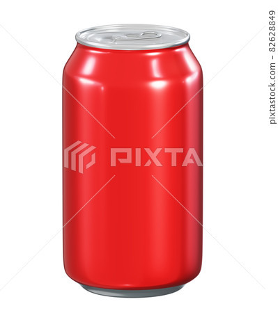 Realistic 3D illustration of the blank red... - Stock Illustration ...