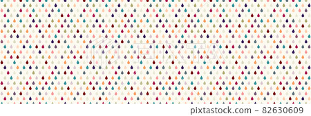 Seamless bright pastel hand drawn raindrops... - Stock Illustration ...