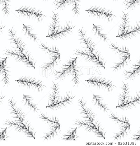 Christmas, winter tree branches background.... - Stock Illustration ...