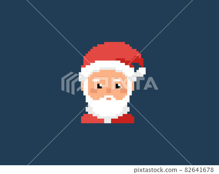 Pixel art Santa Claus. Vector 8 bit style retro... - Stock Illustration ...