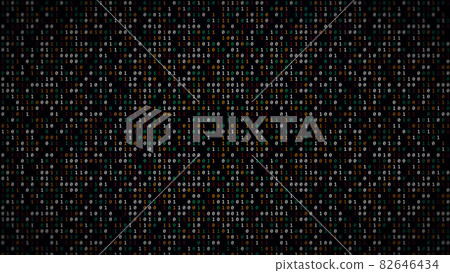 3D rendering of the background based on binary... - Stock Illustration ...