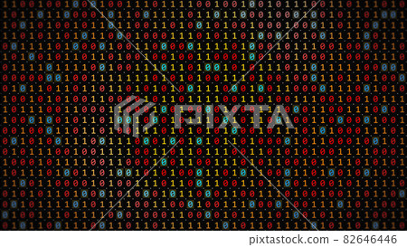 3D rendering of the background based on binary... - Stock Illustration ...