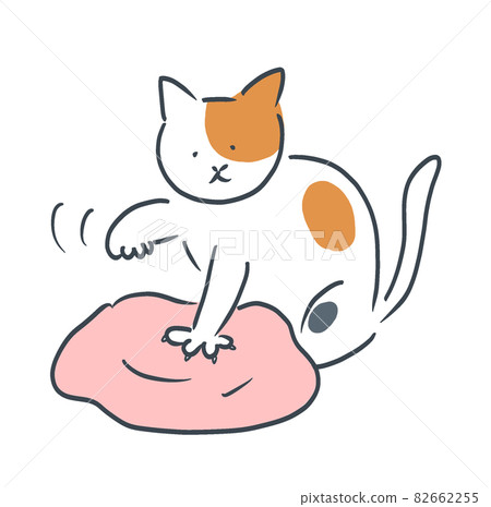 Cat Kneading Cat Kneading - Stock Illustration [82662255] - PIXTA