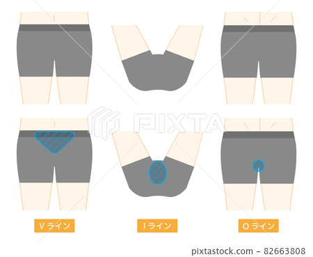 Body parts VIO hair loss location vector... - Stock Illustration ...