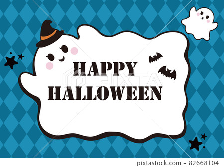 Halloween Halloween October ghost monster frame... - Stock Illustration ...