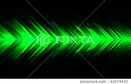 Abstract green arrow light power geometric... - Stock Illustration ...