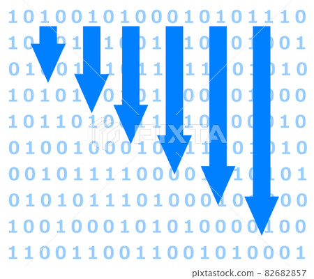 Illustration of a graph going down - Stock Illustration [82682857] - PIXTA