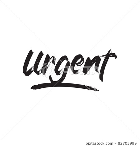 Urgent text word design template - Stock Illustration [82703999] - PIXTA