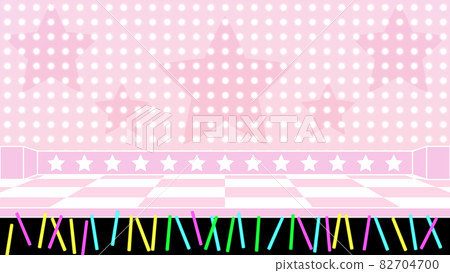 Animation background [Idol stage (star) cute] - Stock Illustration ...