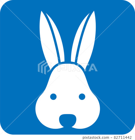 Rabbit pictogram - Stock Illustration [82711442] - PIXTA
