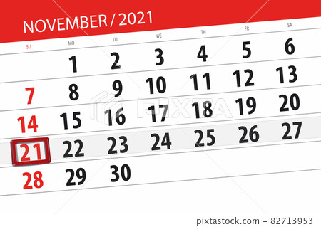 Calendar planner for the month november 2021,... - Stock Illustration ...
