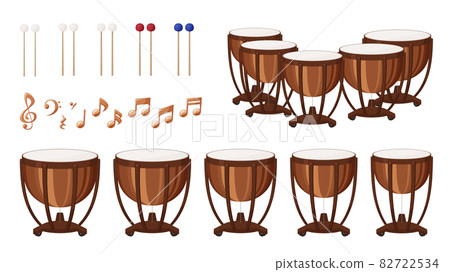 Timpani illustration material set - Stock Illustration [82722534] - PIXTA