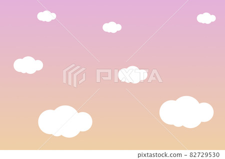 Illustration background of simple sunset sky... - Stock Illustration ...