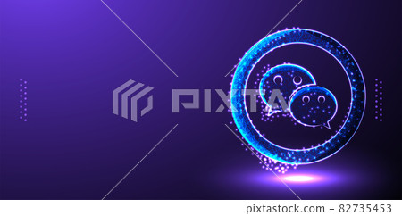 Michat social media marketing background vector... - Stock Illustration ...