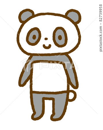 Weak character panda - Stock Illustration [82739958] - PIXTA