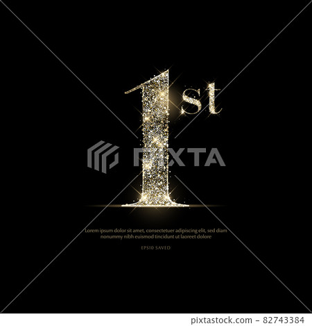 gold glitter letters - Stock Illustration [82743384] - PIXTA