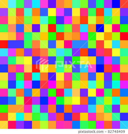 Seamless random squares, mosaic tiles... - Stock Illustration [82748409 ...