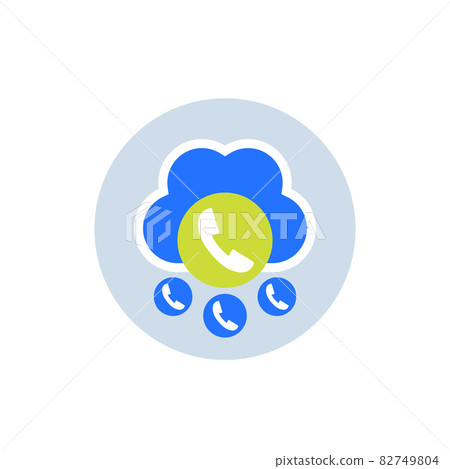 Voip telephony calls icon, vector - Stock Illustration [82749804] - PIXTA