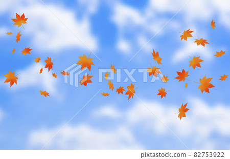 Maple flying in the sky - Stock Illustration [82753922] - PIXTA