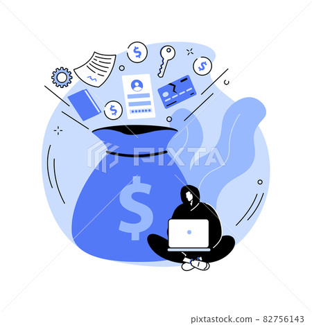 Financial crimes abstract concept vector... - Stock Illustration ...