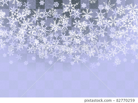 Silver checkered background with snowflakes - Stock Illustration ...