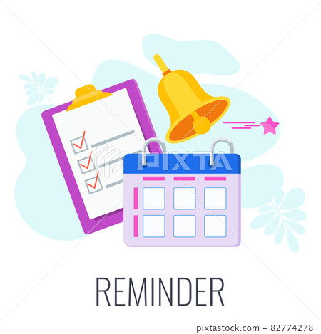 Reminder Infographics Icon. Check sheet,...-插圖素材 [82774278] - PIXTA圖庫