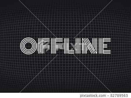 Digitally generated image of offline text... - Stock Illustration ...