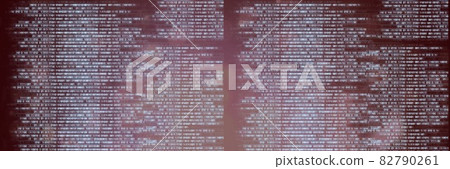 Computer codes processing over black flares... - Stock Illustration [82790261] - PIXTA