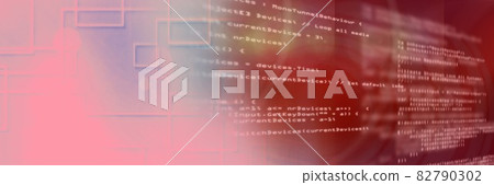 2d geometric shapes and computer code against...-插圖素材 [82790302] - PIXTA圖庫